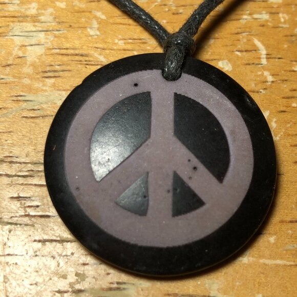 Peace | Jewelry | Vintage Hippy Peace Sign Choker Necklace | Poshmark